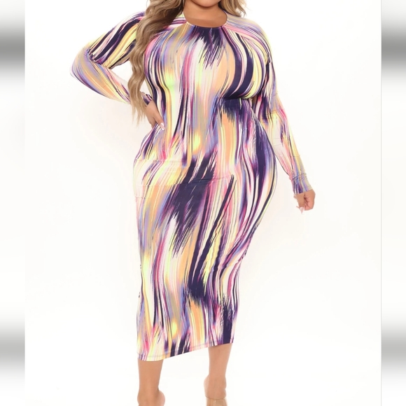 Fashion Nova | Dresses | Body Con Midi Dress | Poshmark